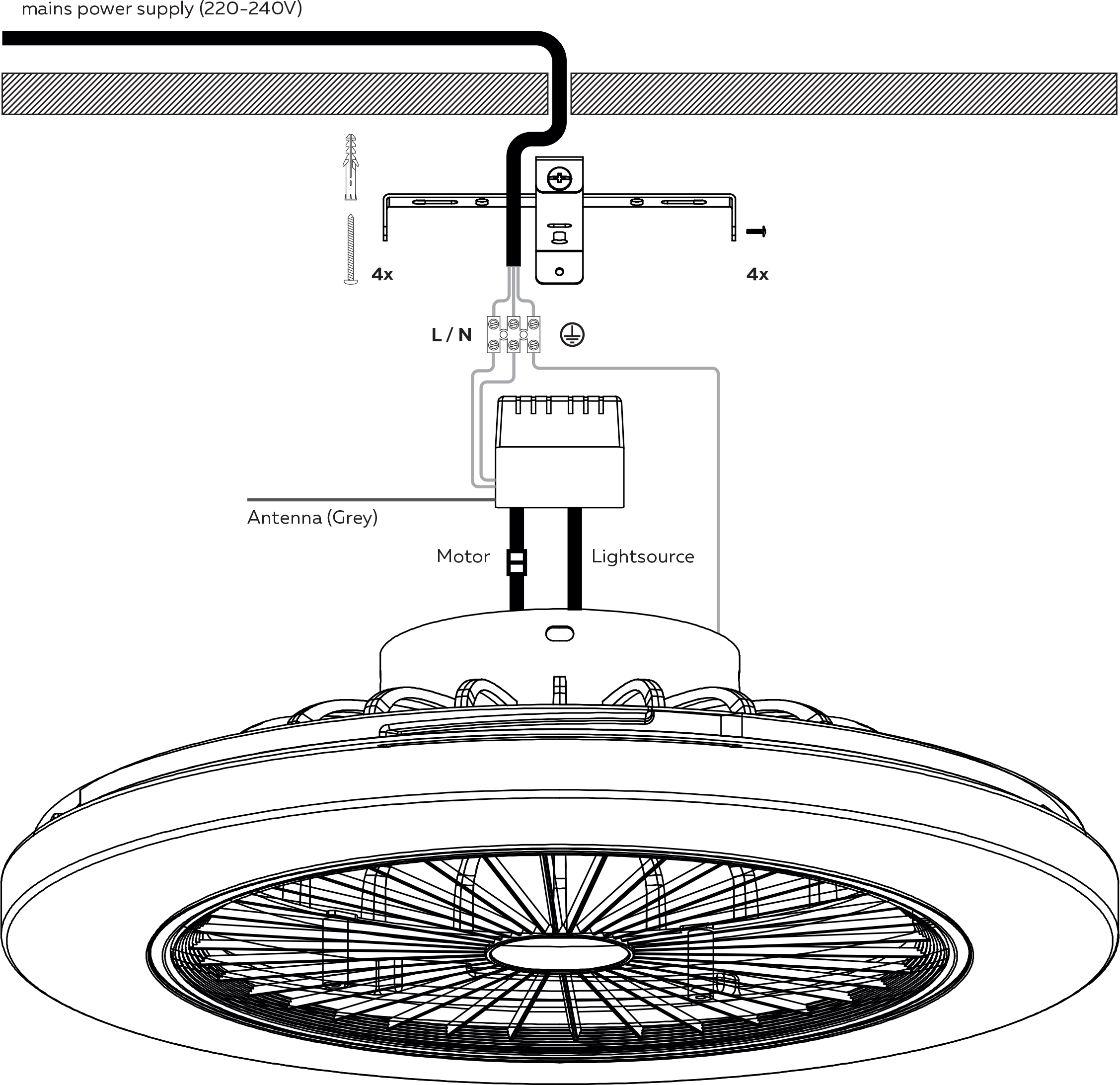 Calex Ceiling Light With Fan – Calex Support